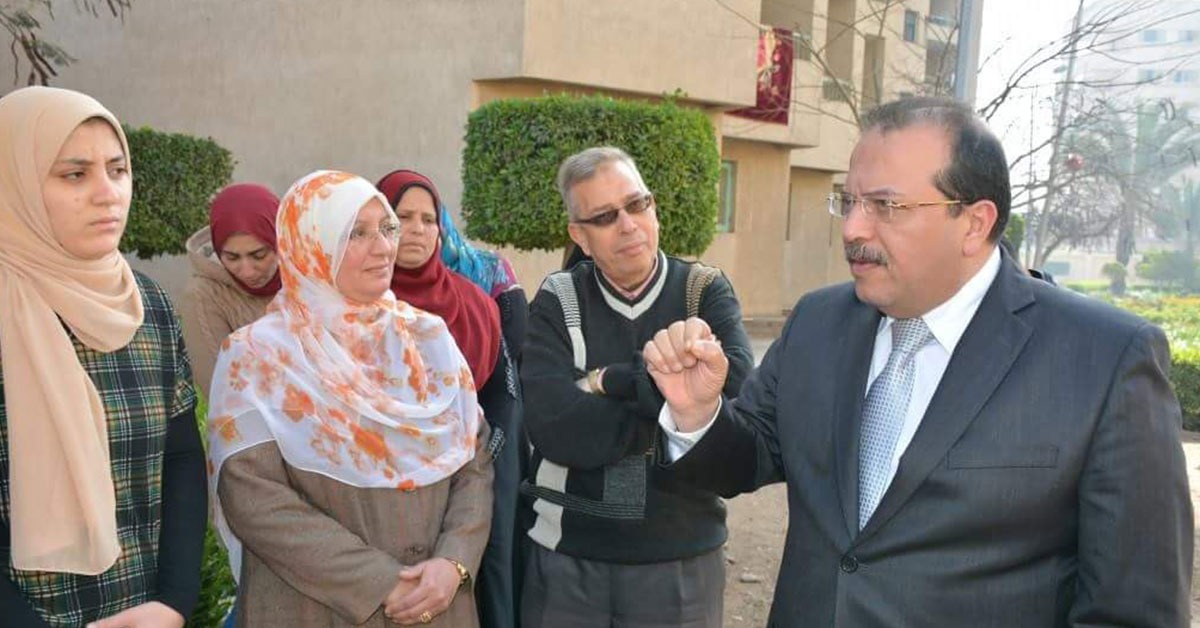 رئيس جامعة طنطا يتفقد المدن الجامعية شبابيك